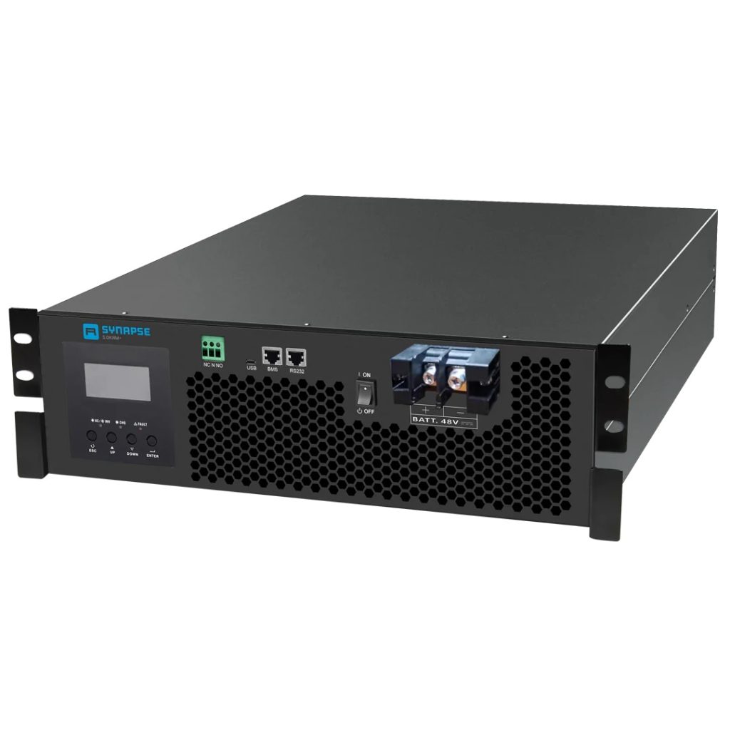 SYNAPSE 5.0KRM+ Offgrid Inverter, Rack Mount, 48VDC, 5KW - Smart Switch ...